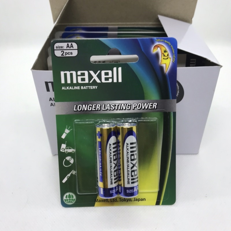 PIN MAXELL AA Alkaline Battery ( 1 vĩ / 2 viên) | Shopee Việt Nam