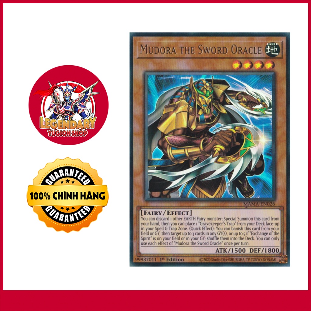 [Thẻ Bài Yugioh Chính Hãng] Mudora the Sword Oracle | Shopee Việt Nam
