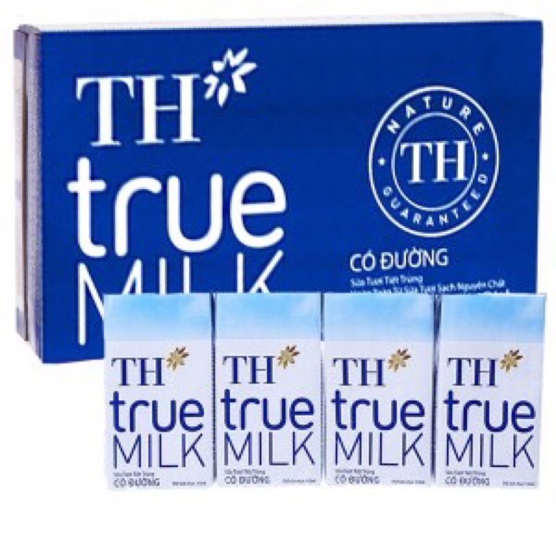 thùng sữa Th true milk có đường 180ml | Shopee Việt Nam