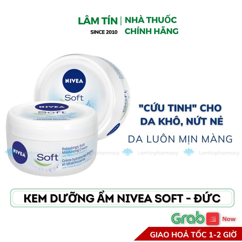 Kem dưỡng da Nivea soft lọ 50ml, 200ml | Shopee Việt Nam