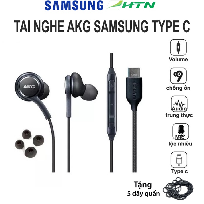 Tai nghe type c akg samsung s20 có mic lọc nhiễu âm thanh cực hay, tai ...