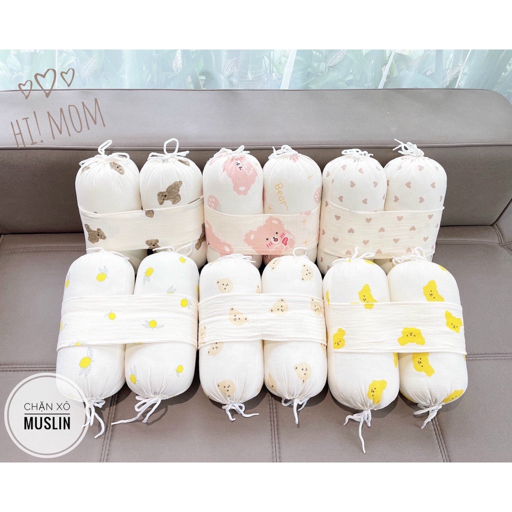 Bộ Chặn Xô Sơ Sinh HiMom - Boona Xô Muslin Ruột Bông Tự Nhiên ( Bộ Chặn Rời ) | Shopee Việt Nam
