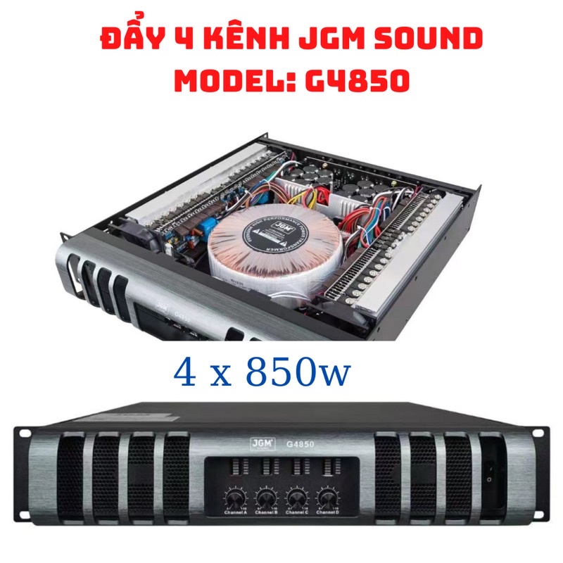 Main đẩy công suất 4 kênh JGM Sound G4850 - 850w/kênh mạch class H - Hàng chính hãng | Shopee ...