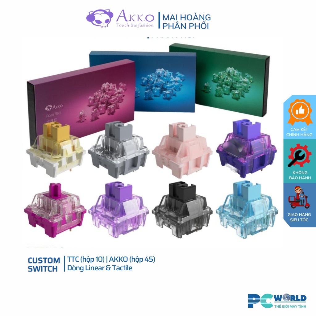 Giá siêu sốc Switch thay nóng cho bàn phím cơ AKKO custom switch ...