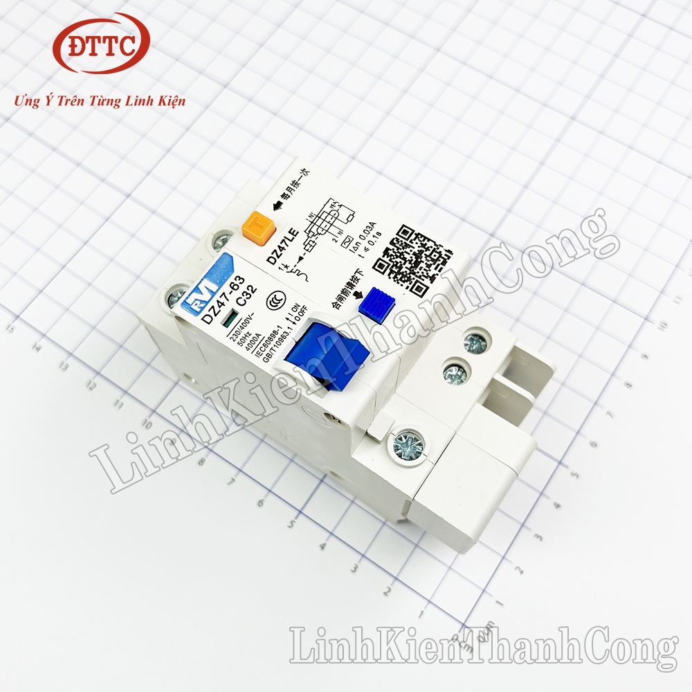 Aptomat Chống Giật DZ47-63 16A, C32 32A, C63 63A 1 Pha, 2 Pha, 3 Pha ...