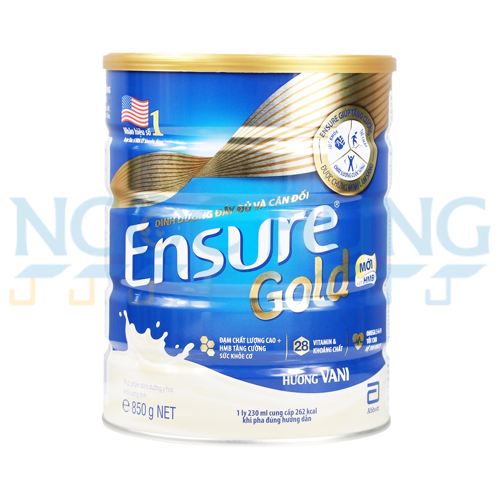 Sữa bột Abbott Ensure Gold Hương Vani 850g | Shopee Việt Nam