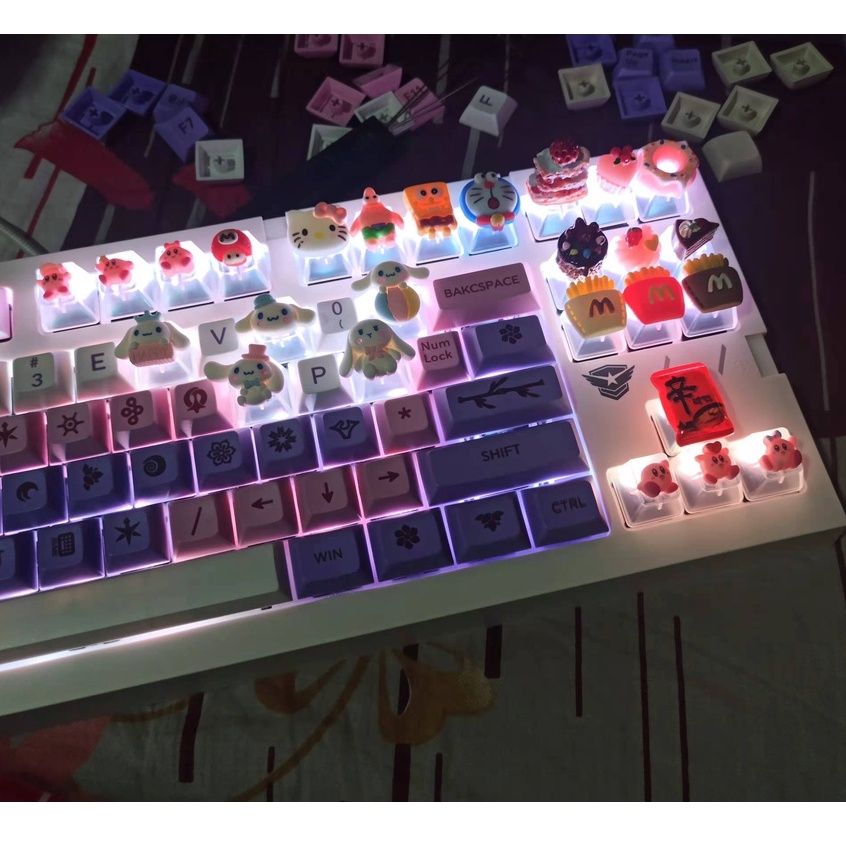 Keycap thủ công dễ thương trong suốt Keycap AA | Shopee Việt Nam