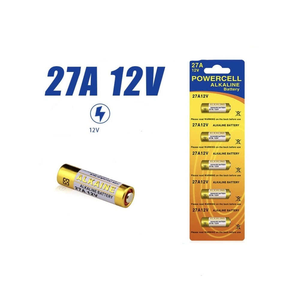 Pin 12V-27A Pin Điều Khiển Cửa Cuốn,Chuông Cửa Không Dây...... | Shopee ...