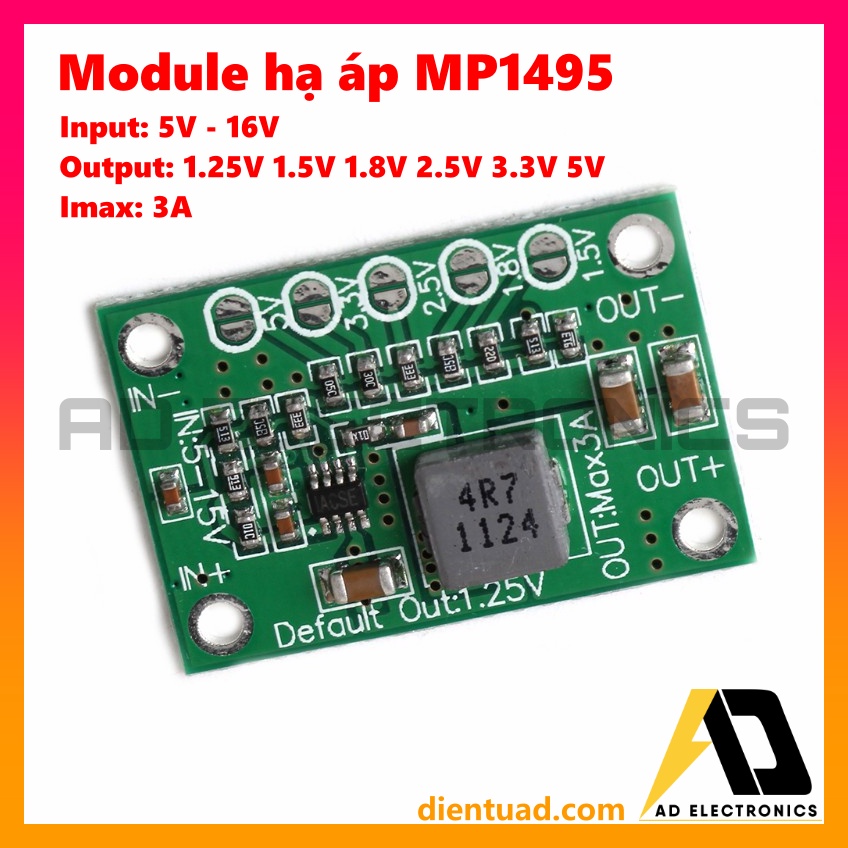 Bảng Mạch Hạ Áp Từ 5V - 16V DC Xuống 1.25V 1.5V 1.8V 2.5V 3.3V 5VDC ...