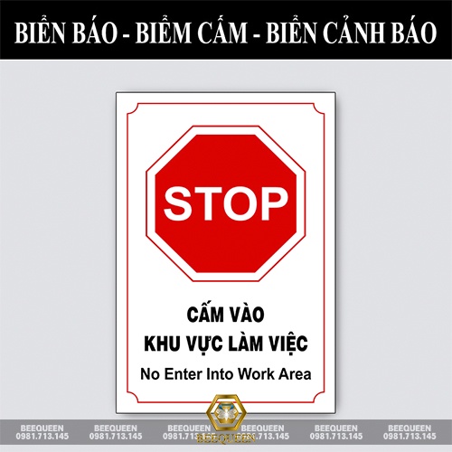 Biển Báo - Biển Cảnh Báo Không Phận Sự Cấm Vào/ Miễn Vào | Shopee Việt Nam