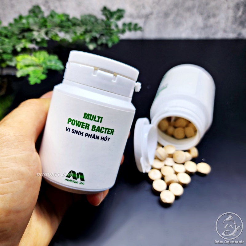 Multibio Lab MULTI POWER BACTER – Vi sinh dạng viên phân hủy phân, thức ăn thừa cho hồ cá cảnh ...
