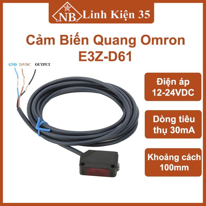 Cảm biến quang omron E3Z-D61 12-24VDC | Shopee Việt Nam