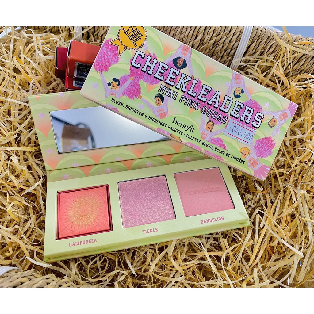Bảng má hồng Benefit Cheekleaders Pink Squad Mini Cheek Palette Limited ...