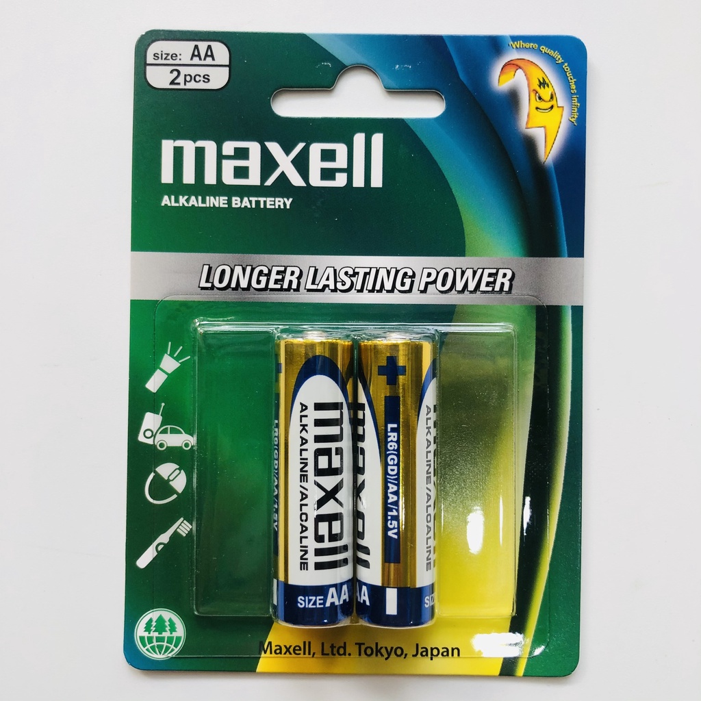 Pin AA / Pin AAA Maxell alkaline 1.5V vỉ 2 viên LR6(GD)2B - Hàng Chính ...