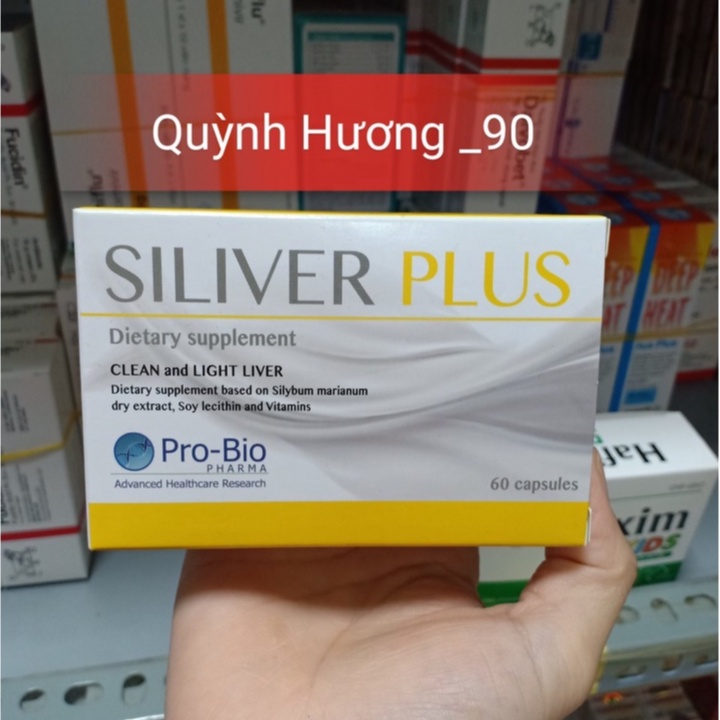 Viên uống bổ gan SILIVER PLUS hộp 60 viên giúp bổ gan phục hồi chức ...