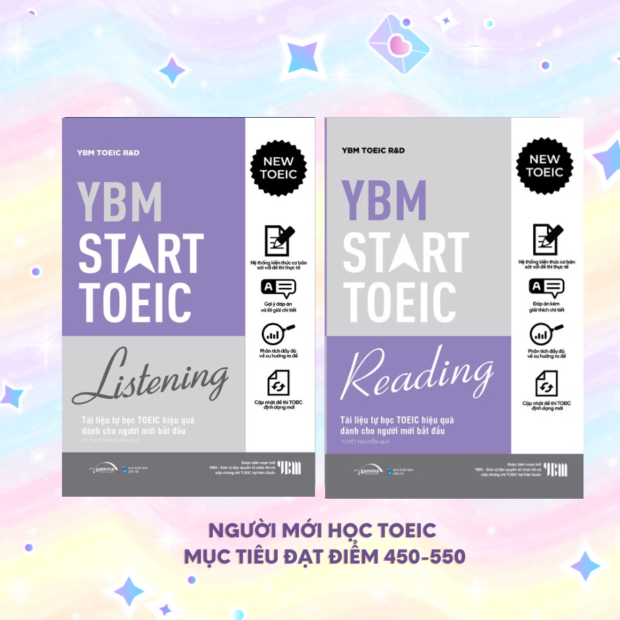 Sách - Combo YBM TOEIC Start Reading + YBM TOEIC Start Listening | Shopee Việt Nam