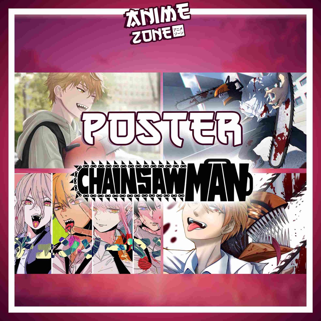 Poster Dán Tường Anime ChainSaw Man - Áp Phích Dán Tường, Trang Trí ...