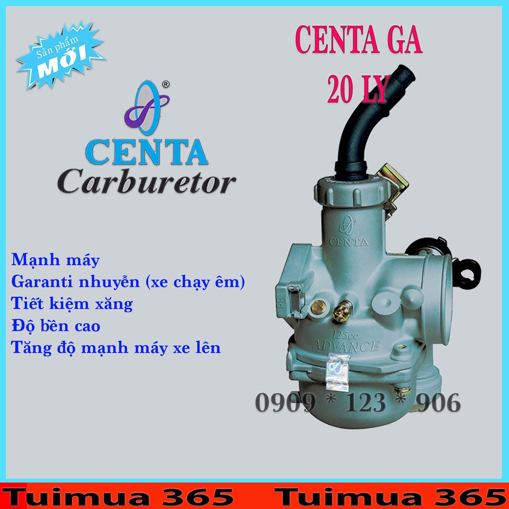 BỘ CHẾ HÒA KHÍ - BÌNH XĂNG CON CENTA 125, CENTA 150, CENTA 175, Bông ...