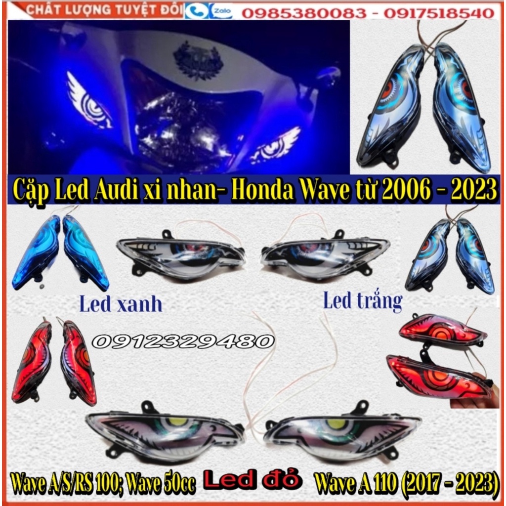 Nắp Xi Nhan Audi Mắt Cú Gắn Sẵn Led Gắn Honda Wave A/S/RS 100cc; Wave A ...