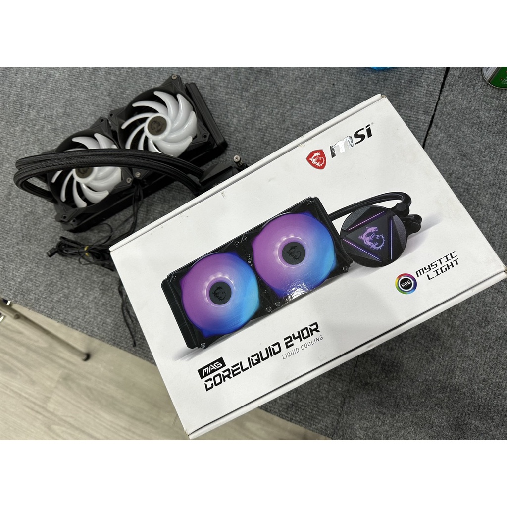 Tản nhiệt AIO MSI MAG CORELIQUID 240R Fullbox (Chỉ có clip AM4 ...