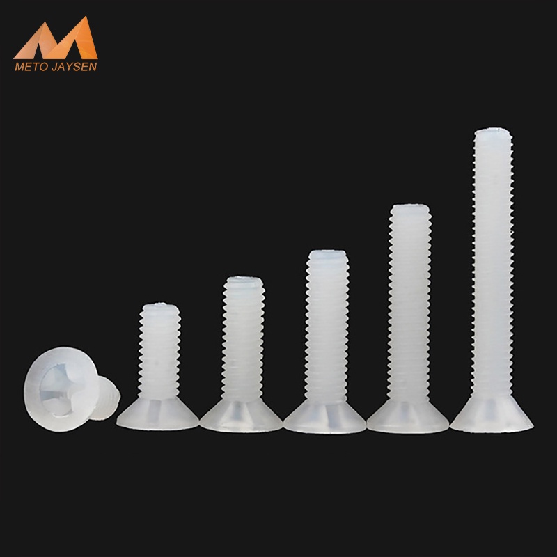 M5 M6 M8 Nylon Flat Head Cross Recessing Machine Vít Countersunk Nhựa ...