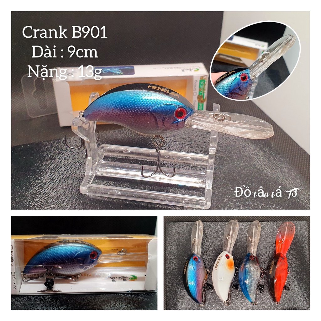 Mồi Giả câu cá Crank B901 Câu cá Mú, Cá Tráp, Cá Hồng, Cá Chẽm 9cm/13g ...