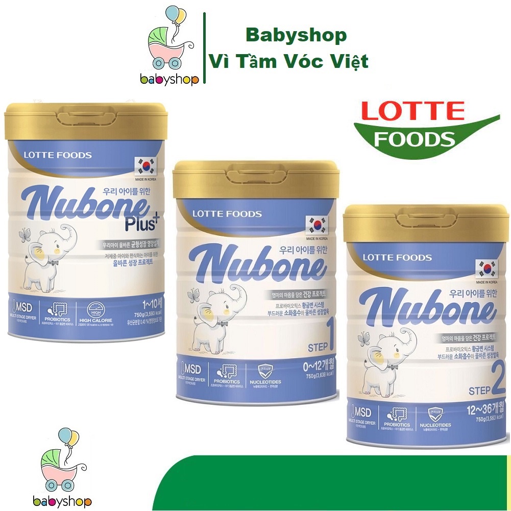 Sữa Bột Nubone Plus+, Step 1, Step 2 750g [HSD 2026] | Shopee Việt Nam