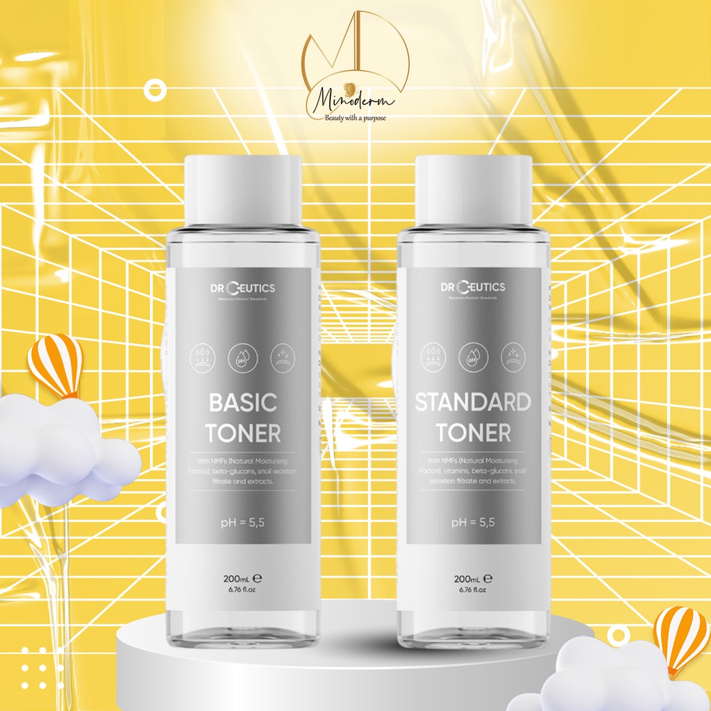 Nước cân bằng Dr.Ceutics Basic Toner, Standard Toner cấp ẩm, làm dịu da ...