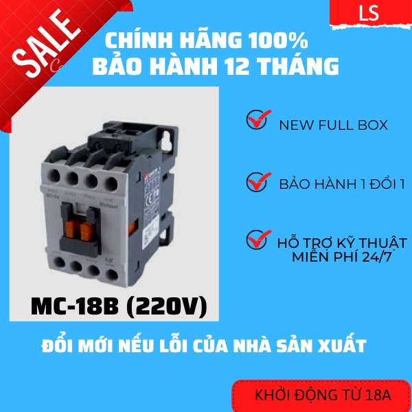 Khởi động từ LS MC 18A, Contactor LS MC-18B | Shopee Việt Nam