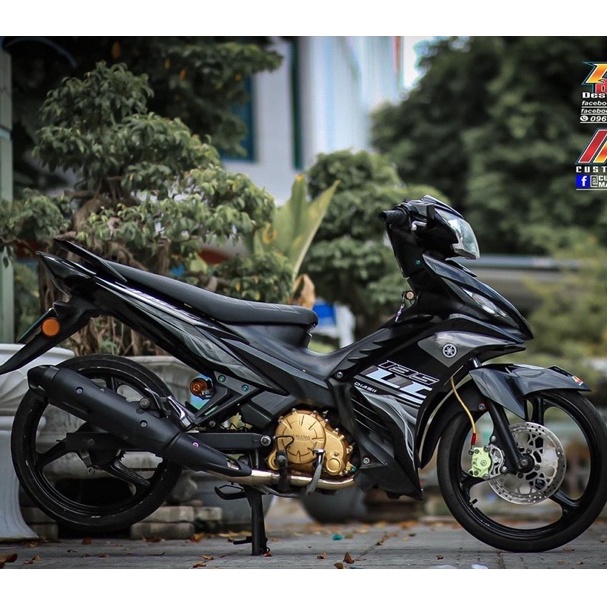 Dàn áo Exciter 135 đen bóng chính hãng Tem Kiểu Lc 135 -5số 2012-2014 ...