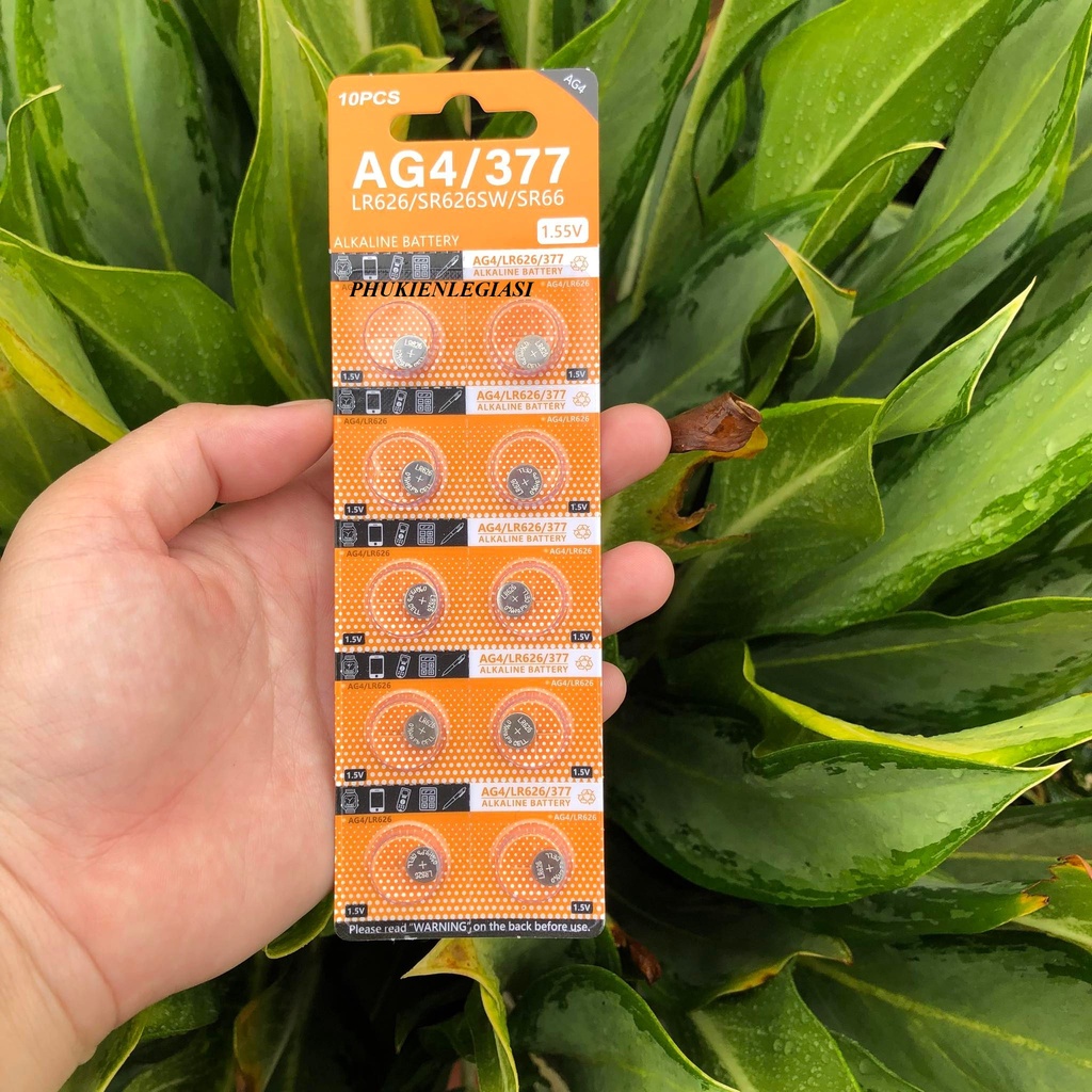Pin AG4 377 LR626 SR626SW SR66 377 điện áp 1.55V Xài Cho Đèn Pin Laser - Đồ Chơi Trẻ Em - Điều ...