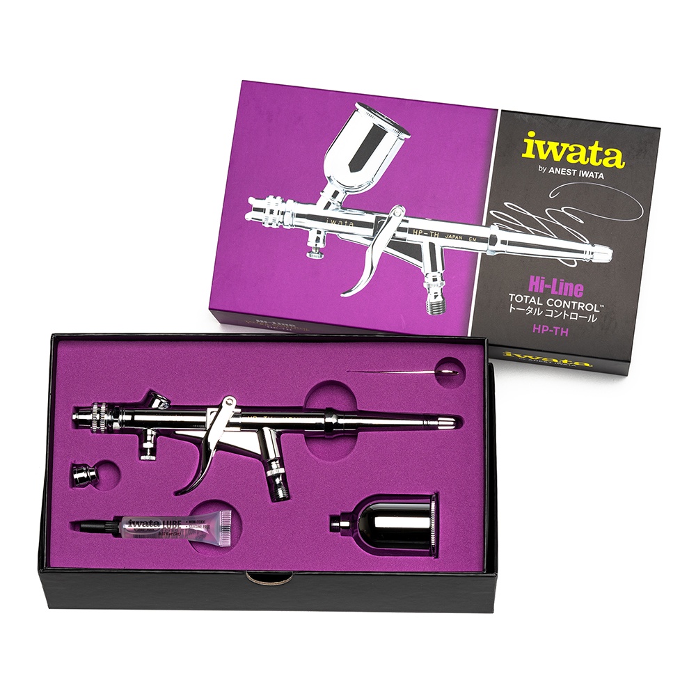 AIRBRUSH ANEST IWATA - HI-LINE HP-TH GRAVITY FEED DUAL ACTION TRIGGER AIRBRUSH | Shopee Việt Nam