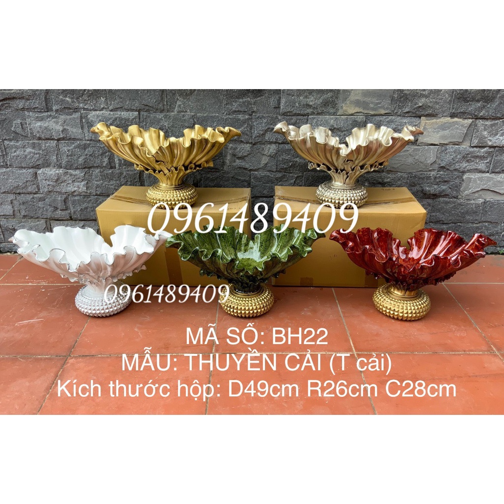 [BH22] Bình Hoa - Lọ Hoa Composite Thuyền Cải Decor Nhà, Khách Sạn Chất ...