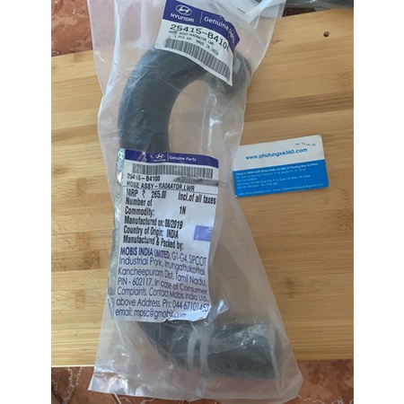 Ống nước cao su dưới két nước i10 2014 #Hyundai: 25415-B4100 (Cái ...