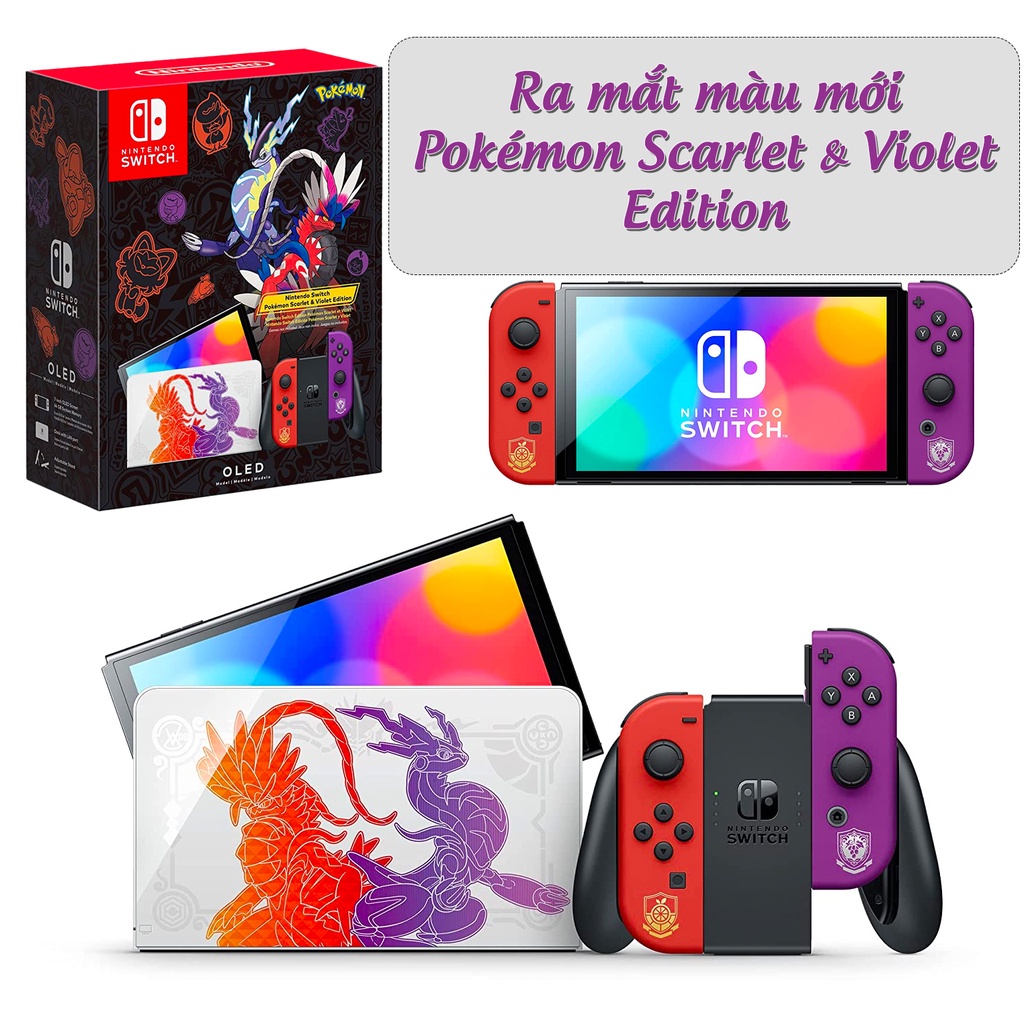 Máy Nintendo Switch OLED Pokemon Scarlet & Violet Edition | Shopee Việt Nam