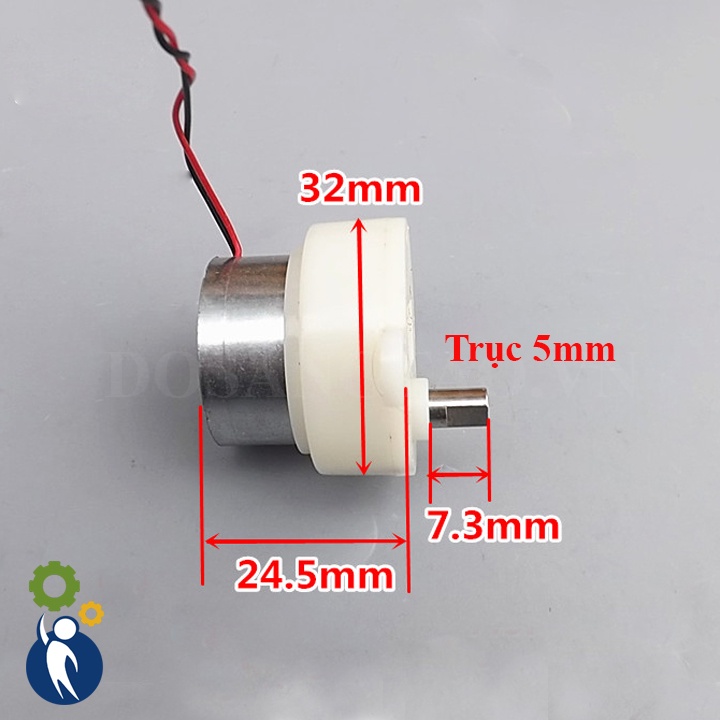 Motor Giảm Tốc 300 3V-9V 7rpm, 6V 5rpm Trục Ngắn | Shopee Việt Nam