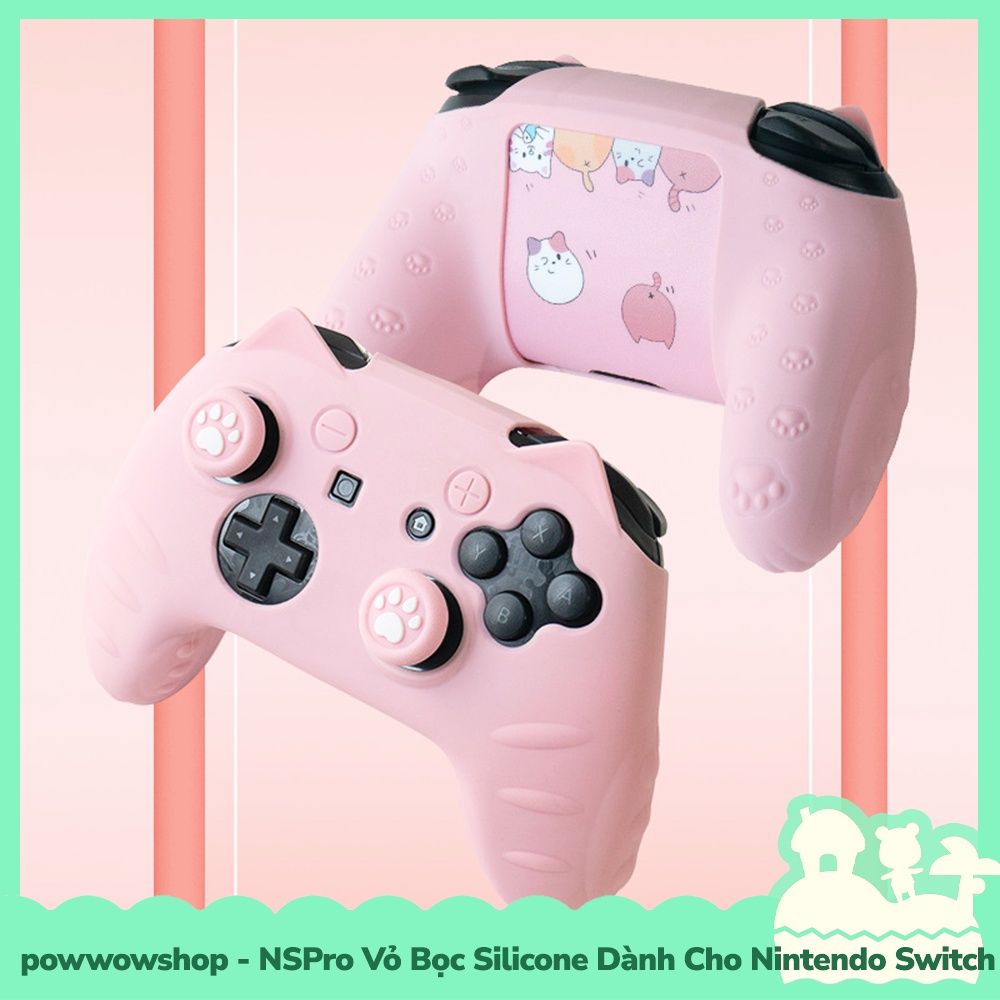 [Sẵn VN - Hỏa Tốc] NSPro Vỏ Bọc Silicone Kèm Nút Bọc Dành Cho Tay Cầm Chơi Game Nintendo Switch ...