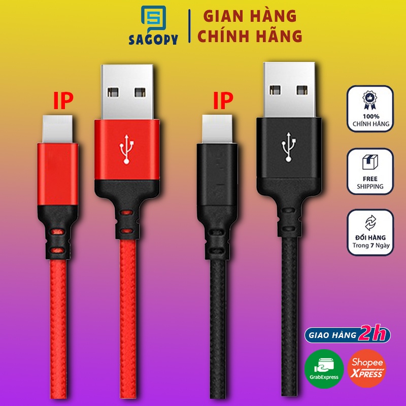 Dây cáp sạc nhanh S P X14 cho IP 6 7 8 8plus X XsMax 11 11 ProMax 12 12 ...