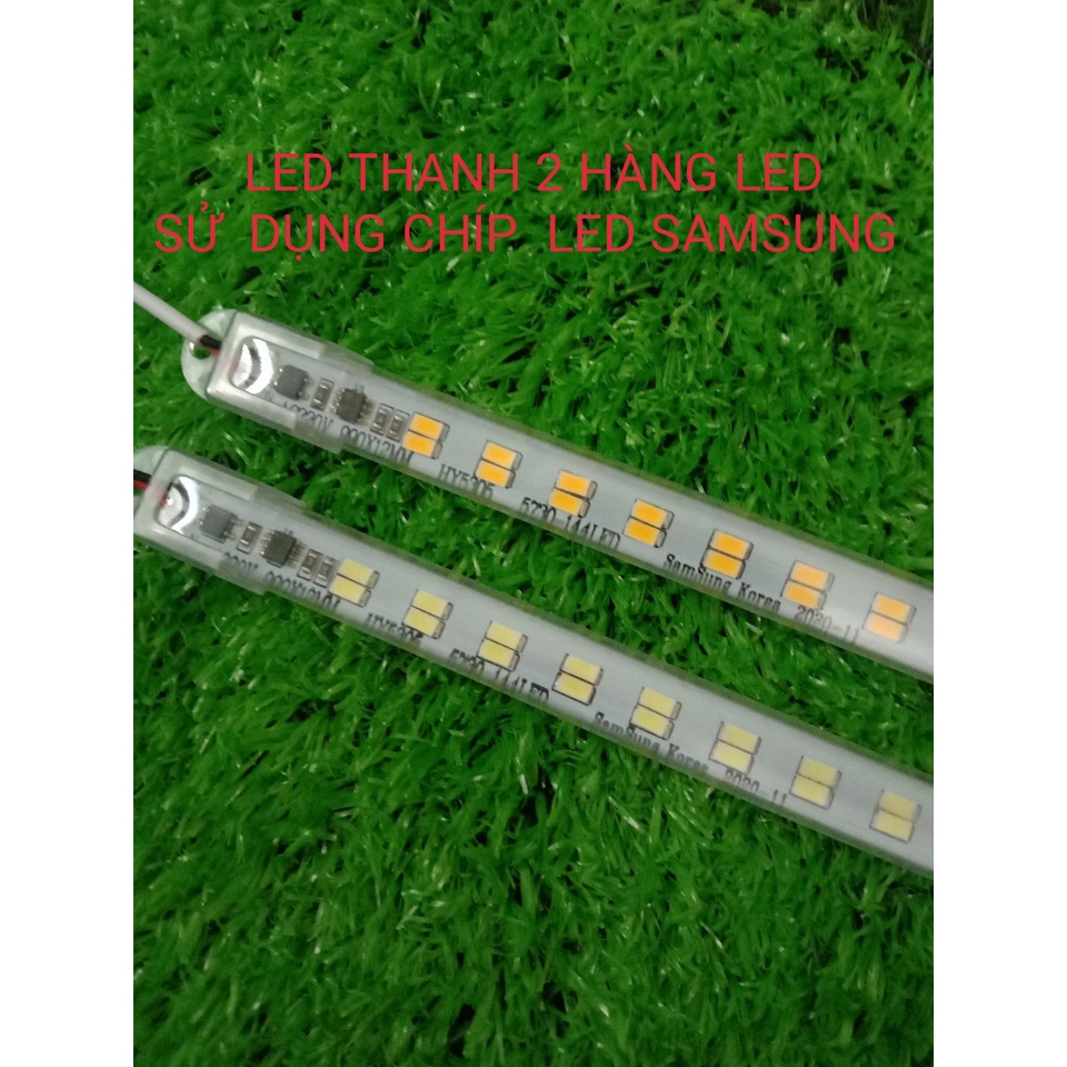 Đèn led thanh 1m dùng điện 220v(2 đường led) dùng trang trí kệ,tủ trưng ...