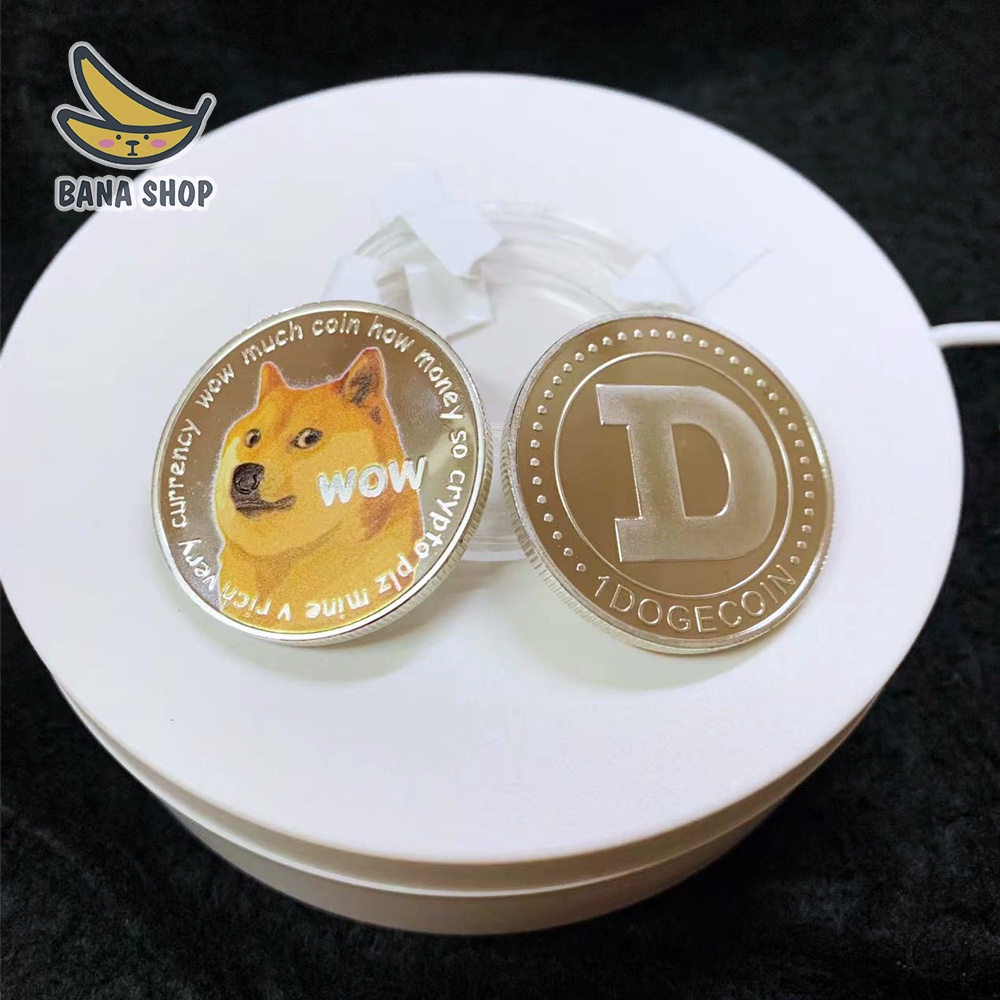 Đồng tiền xu dogecoin hình chó shiba vàng doge cheems | Shopee Việt Nam