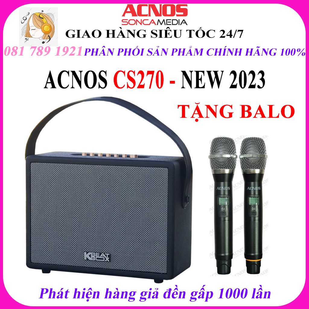 Loa karaoke Acnos CS270, New 2023, Bảo hành chính hãng | Shopee Việt Nam