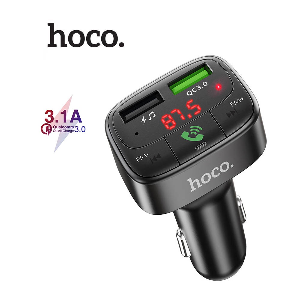 Tẩu sạc xe hơi V5.0 Hoco E59 2 cổng USB khe cắm thẻ TF, hỗ trợ nghe nhạc và sạc điện thoại ( Đen ...