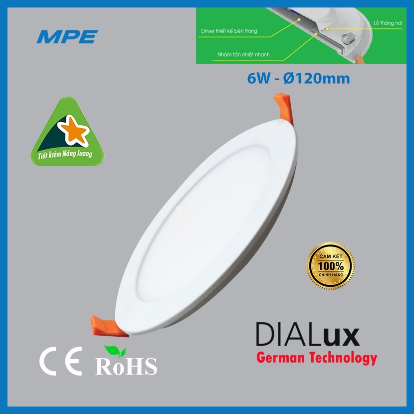 Đèn LED Panel âm trần MPE Seri RP - 6W 9W 12W 18W 24W - Chính hãng ...