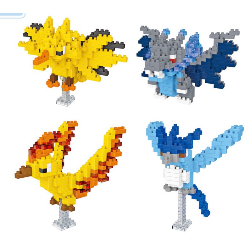 Pokémon, Mô hình lắp ráp Pokémon chim huyền thoại + tặng 1 hình xăm dễ ...
