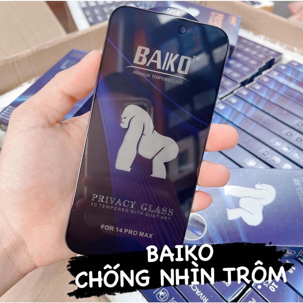 FULL MÃ KÍNH CƯỜNG LỰC Kingkong Baiko chính hãng CÓ CHỐNG NHÌN TRỘM ...