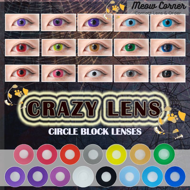 lens crazy k viền nhiều màu - block lens - zombie lens | Shopee Việt Nam