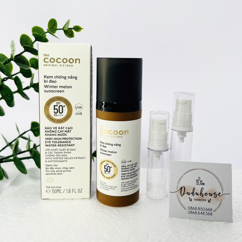 Kem Chống Nắng Bí Đao Quang Phổ Rộng The Cocoon The Winter Melon ...