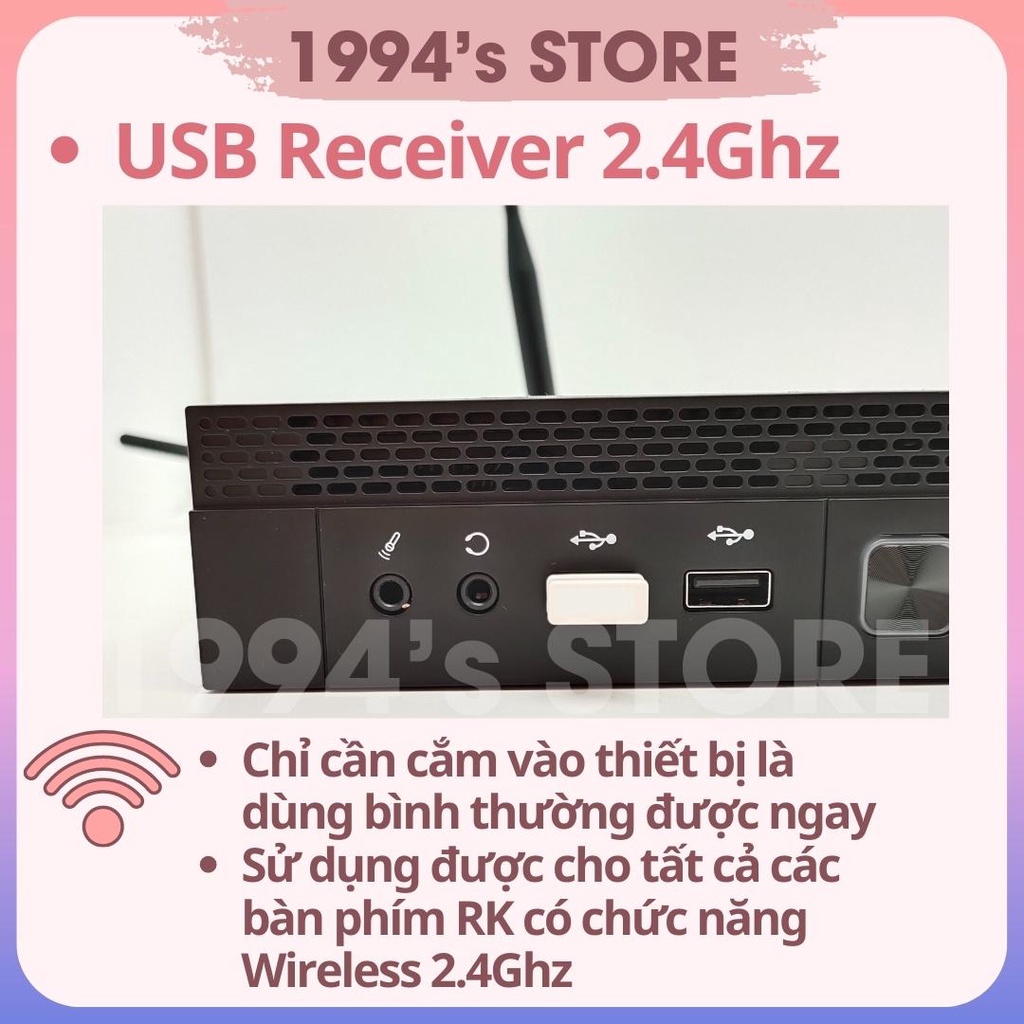 RK Đầu thu USB Receiver 2.4Ghz để thay thế cho USB bàn phím RK Royal ...