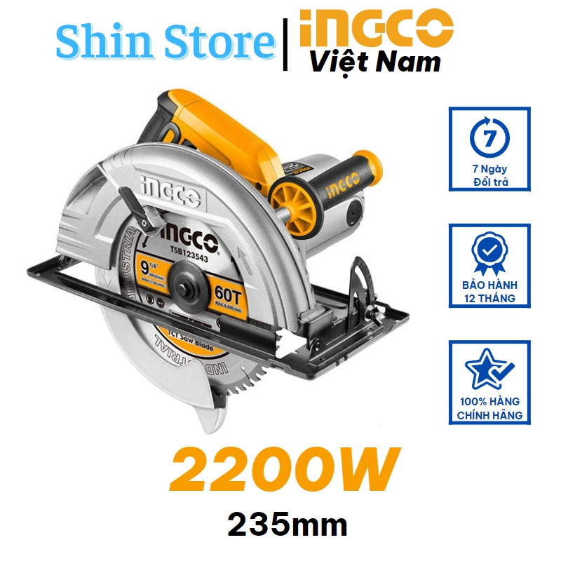 Máy cưa gỗ INGCO 2200w CS2358 [Chính hãng] -SHINSTORE | Shopee Việt Nam