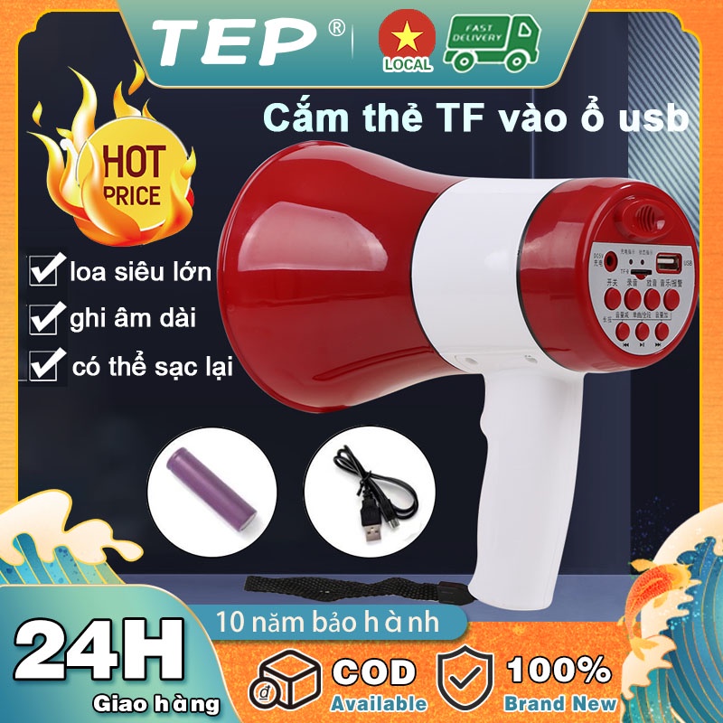 Loa Phóng Thanh Cầm Tay 30W loa di động loa loa công suất lớn ghi âm ...